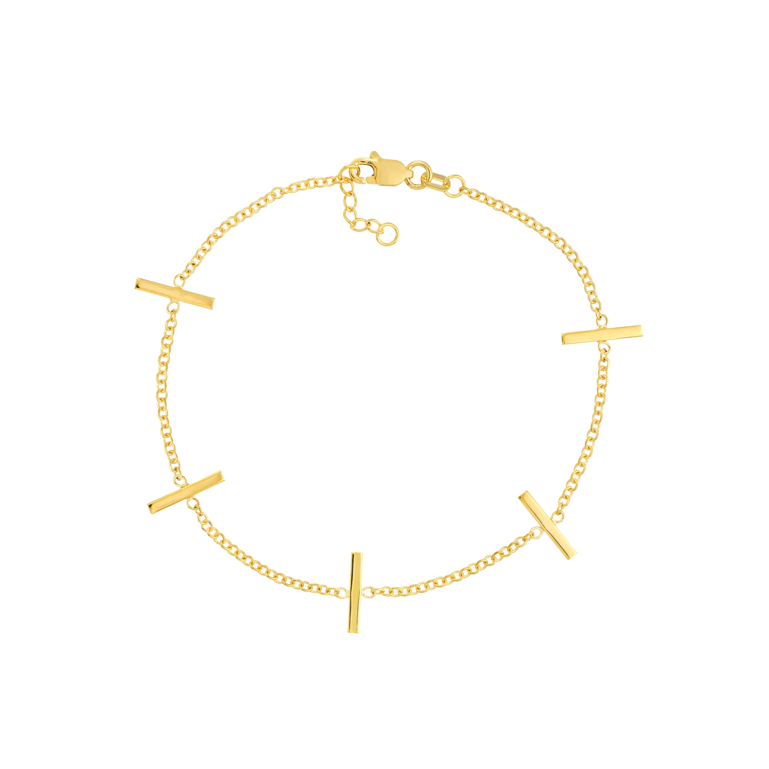 Upright Staple Bars Adjustable Bracelet – The Diamond Room By Spektor