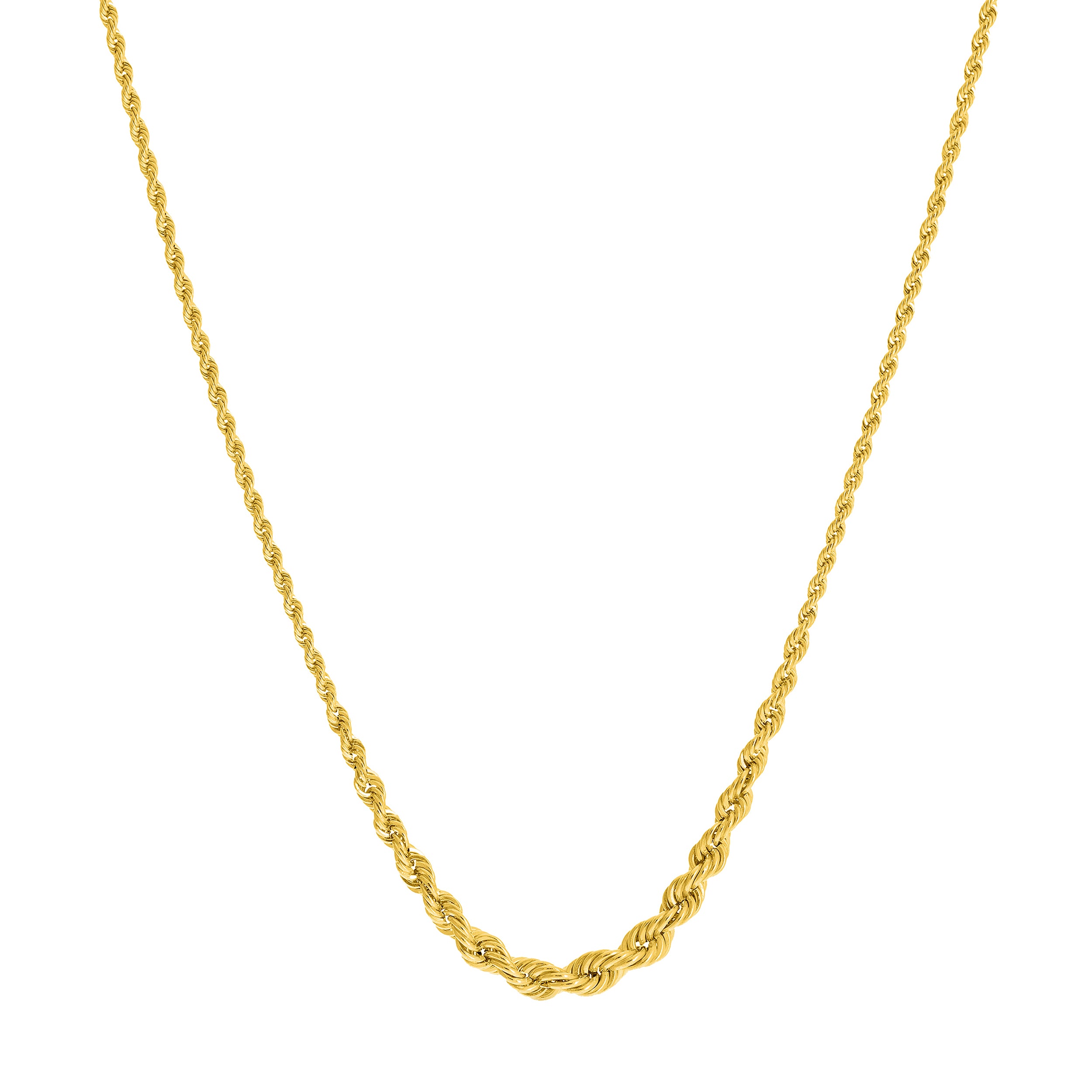 Graduated Rope Chain Necklace – The Diamond Room By Spektor